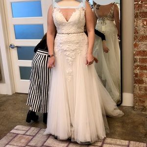 BHLDN | Dresses | Bhldn Soulmate Bridal Wedding Dress Nwt Plus Size ...